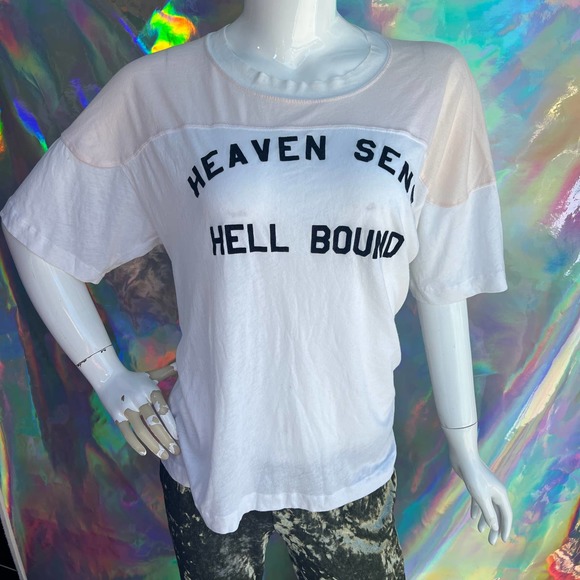Wildfox | Tops | Heaven Sent Hell Bound Wildfox Tshirt | Poshmark